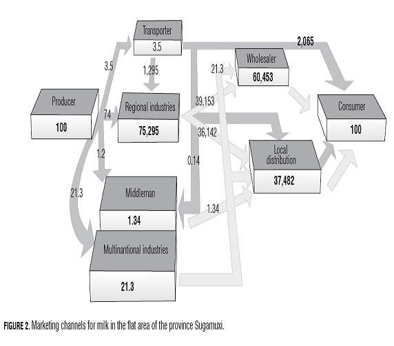 Marketing channels and margins for milk in the province of Sugamuxi ...