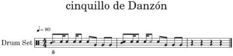 Estructura musical del cinquillo