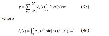 The determination of the integral in (35) yields