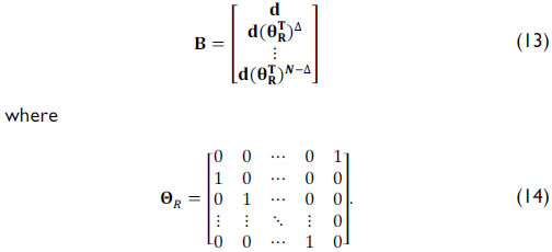 (13) shifts the columns of d by k positions circularly to the right ...
