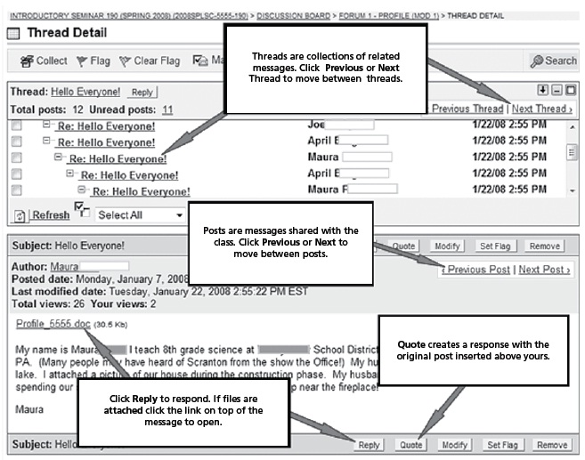The Role of Discussion Boards in a University Blended Learning Program ...